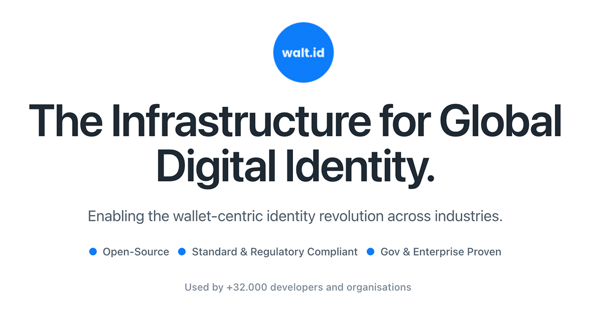 walt.id | Powerful digital identity and wallet infrastructure